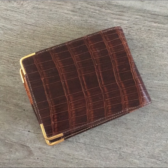 Manhattan | Bags | Vintage Manhattan Genuine Alligator Skin Wallet ...
